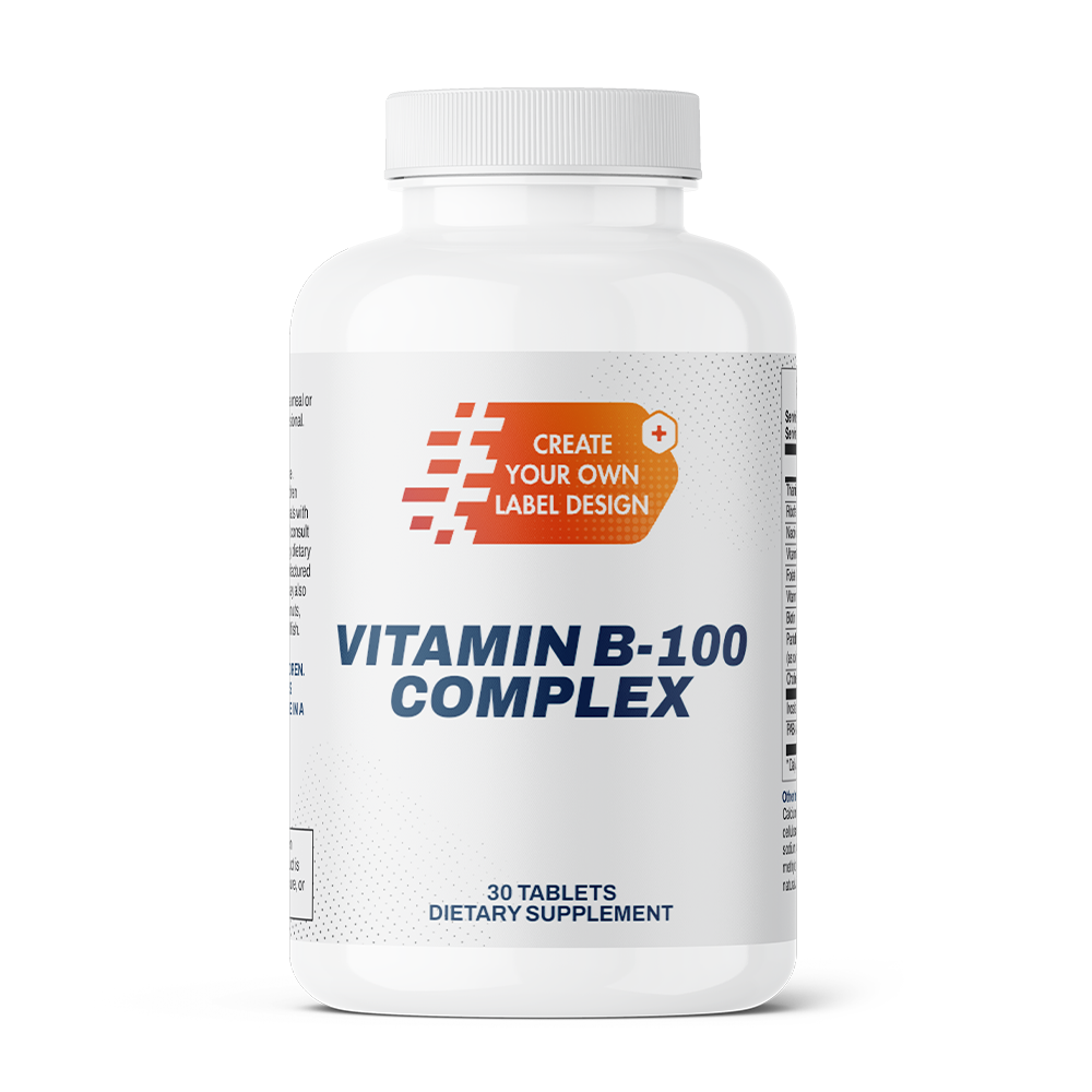 Vitamin B 100 Complex - Private Label Supplements and Beauty Products ...